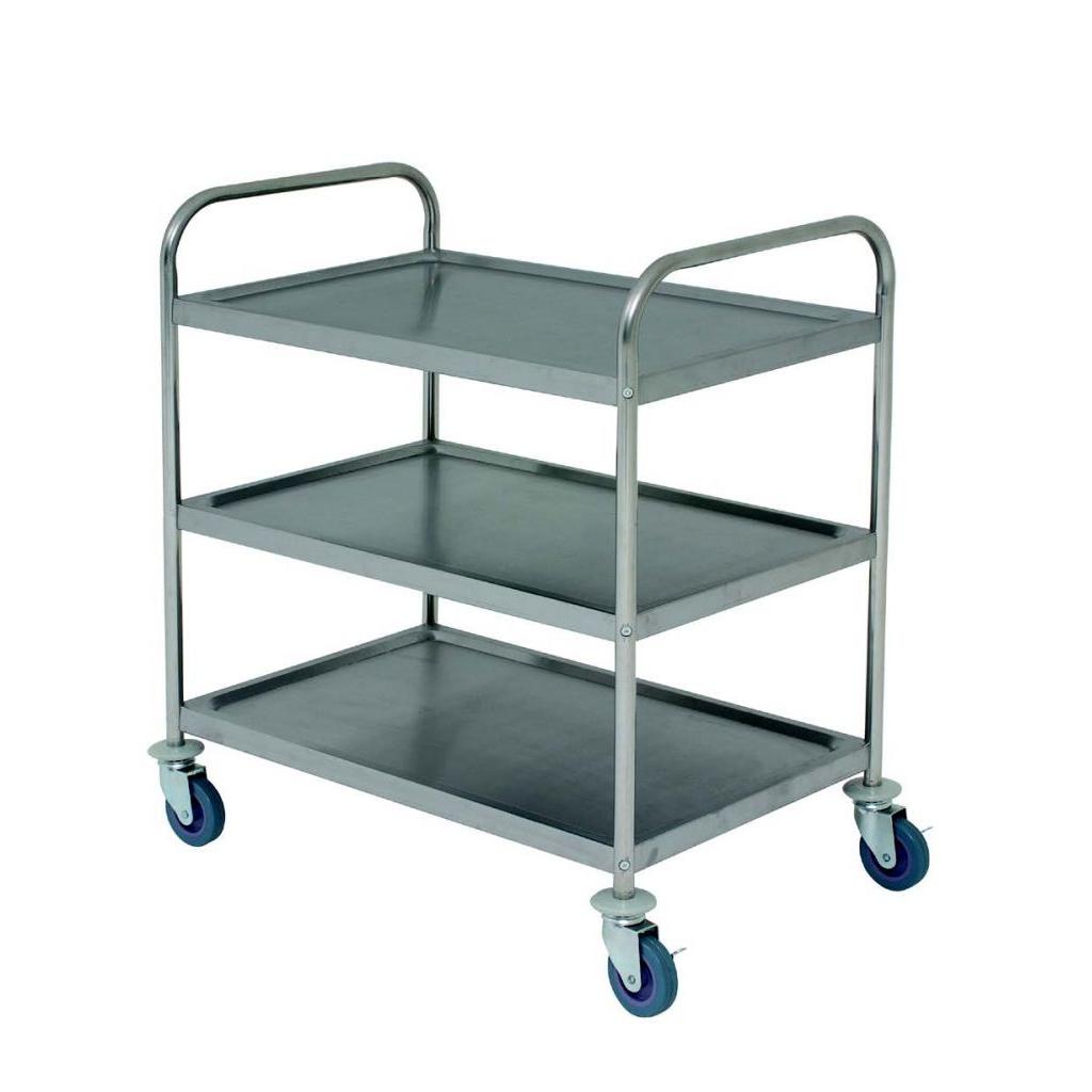 SMALL 3 TIER PP TROLLEY