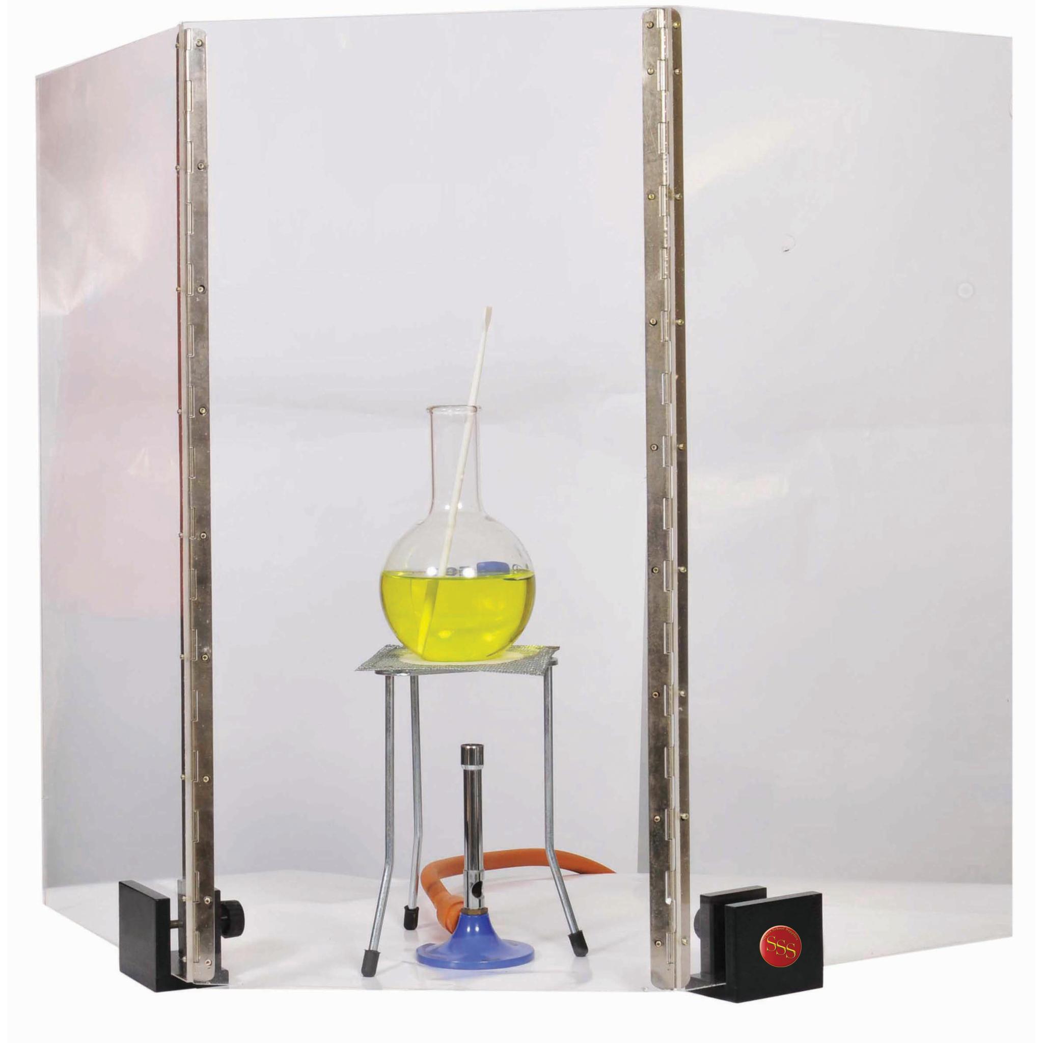 Folding Safety screen 810x600x3mm complete with 2 feet