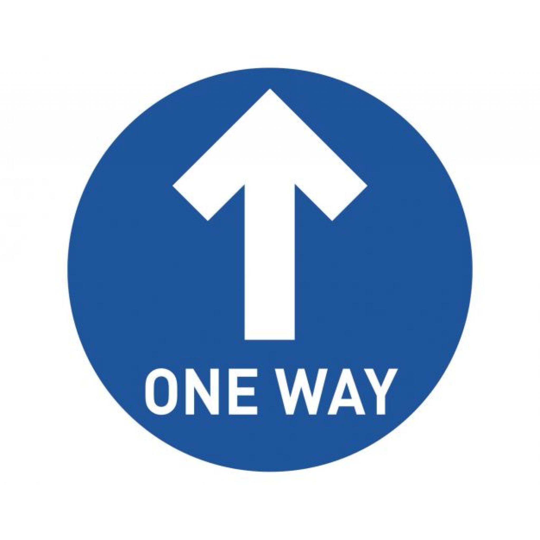 ONE WAY FLOOR SIGN