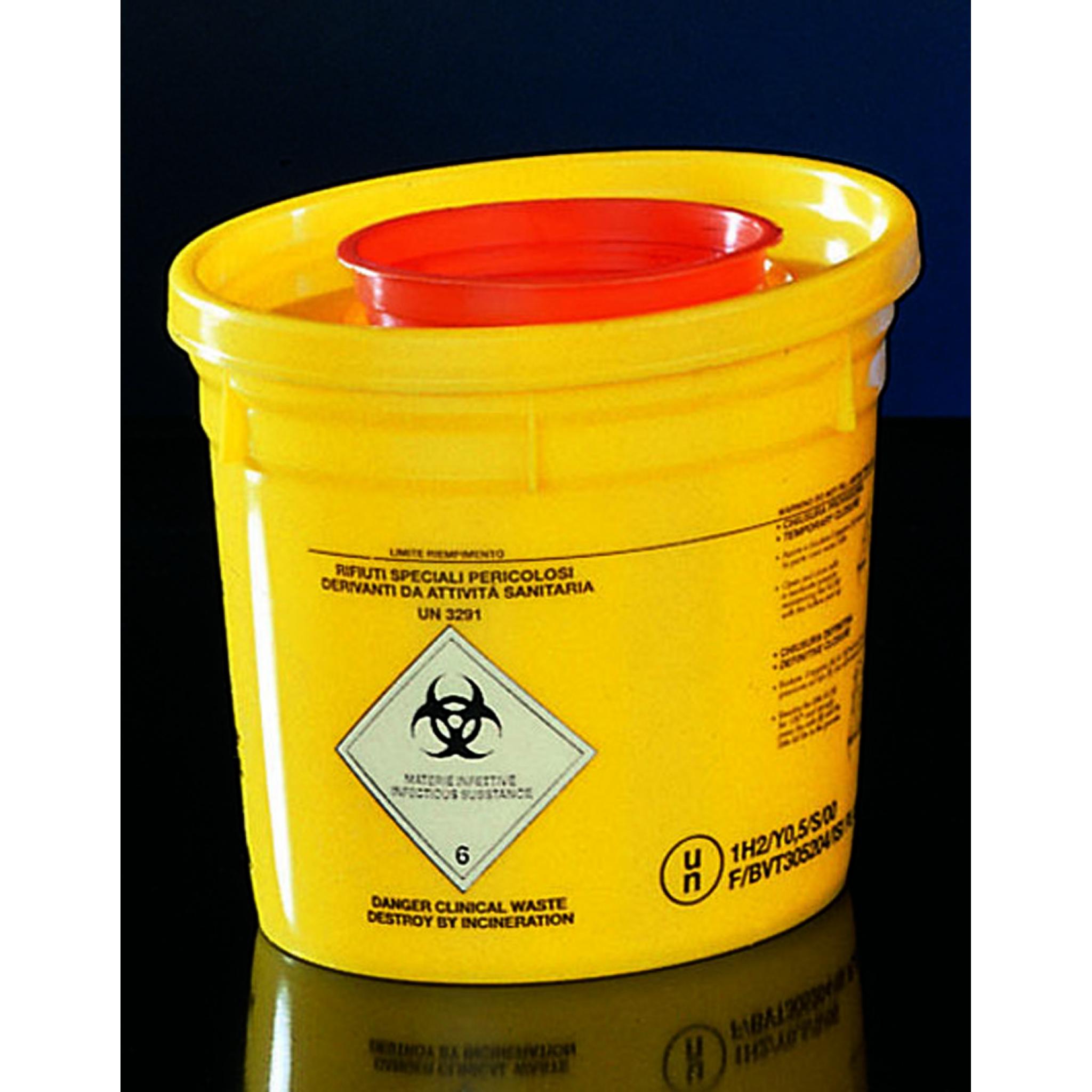 4L Sharps container, round
