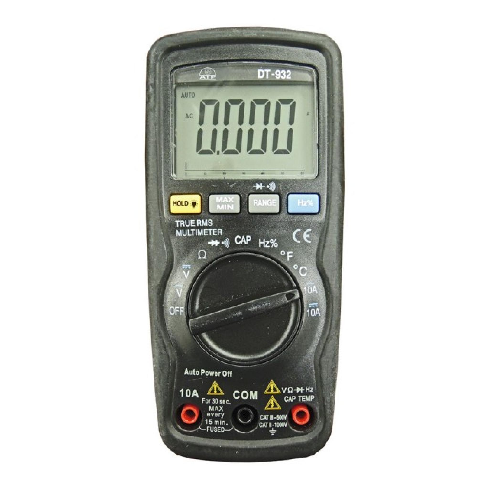 DT-932 6000 COUNT TRUE RMS AUTO RANGING DIGITAL MULTIMETER