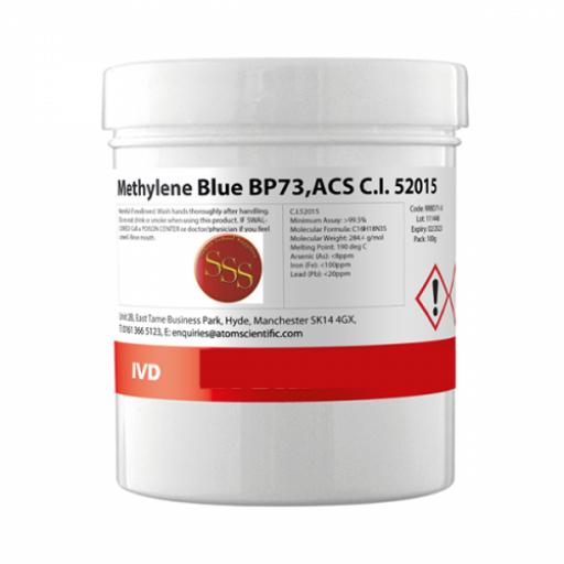 Methylene Blue BP73,ACS C.I. 52015 5g