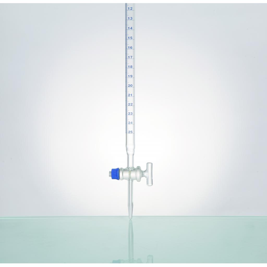Burette, With Straight Bore, PTFE Key Stopcock, Class A