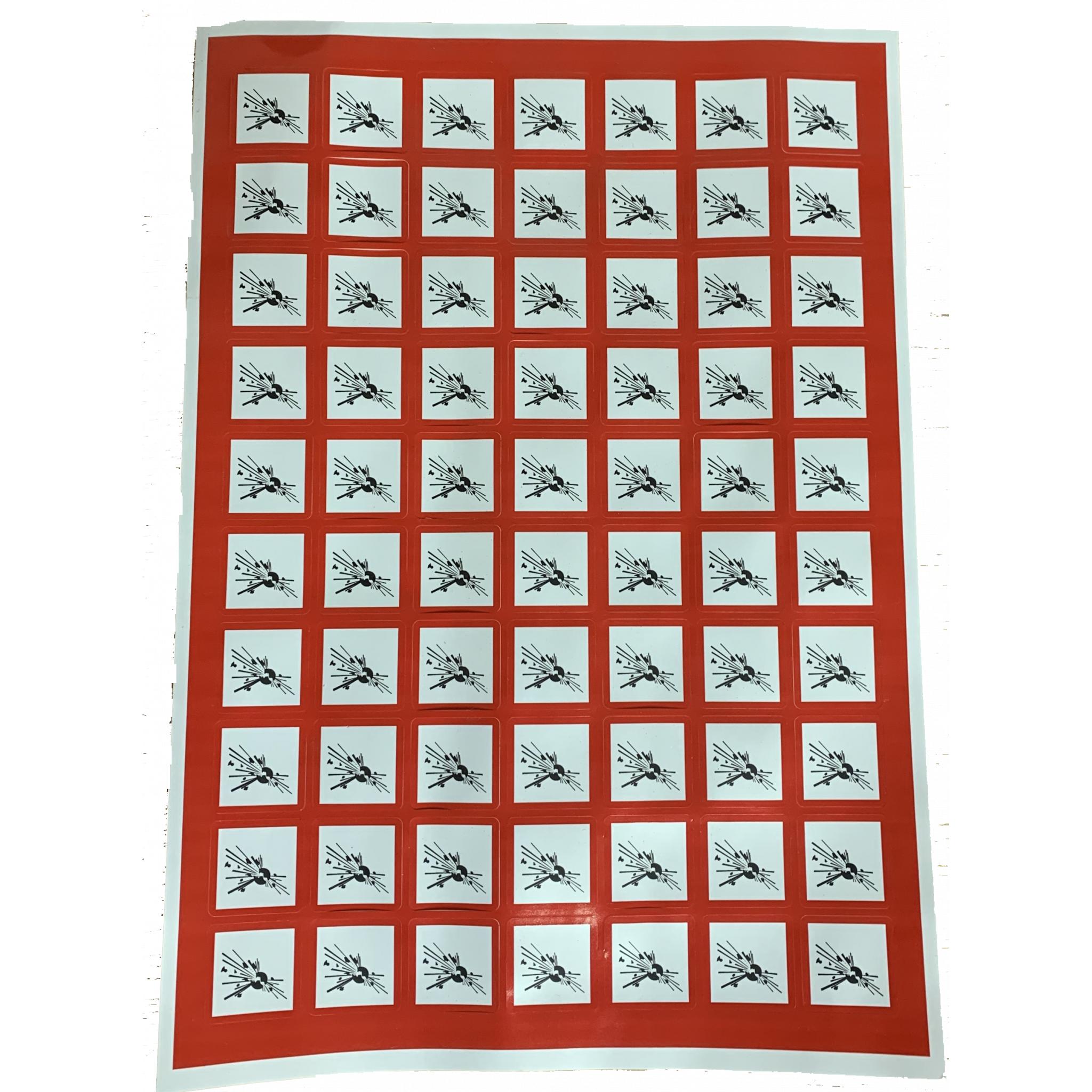 Chemical Labels, explosive substances (GHS01)