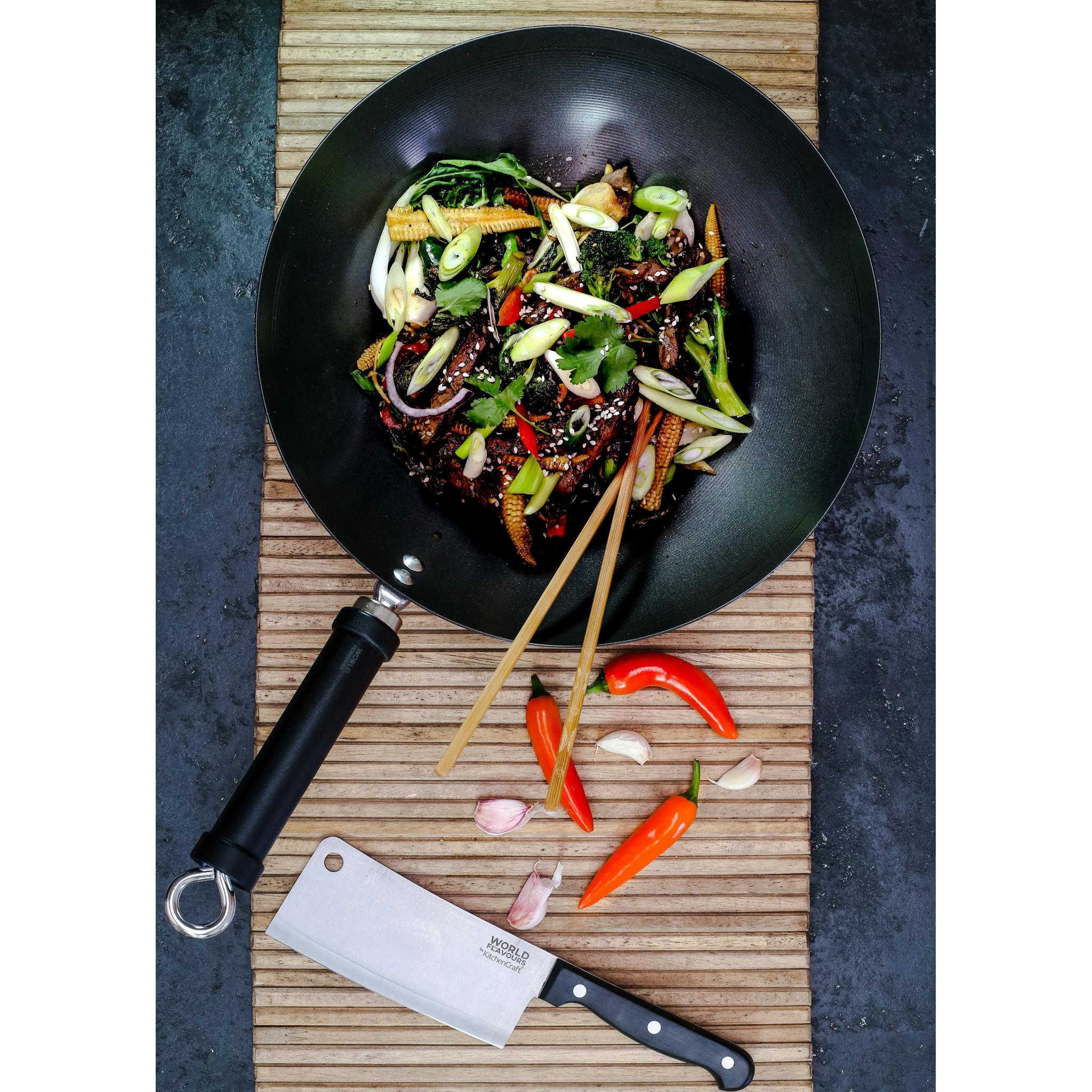 NON STICK WOK 20CM WITH 1 HANDLE