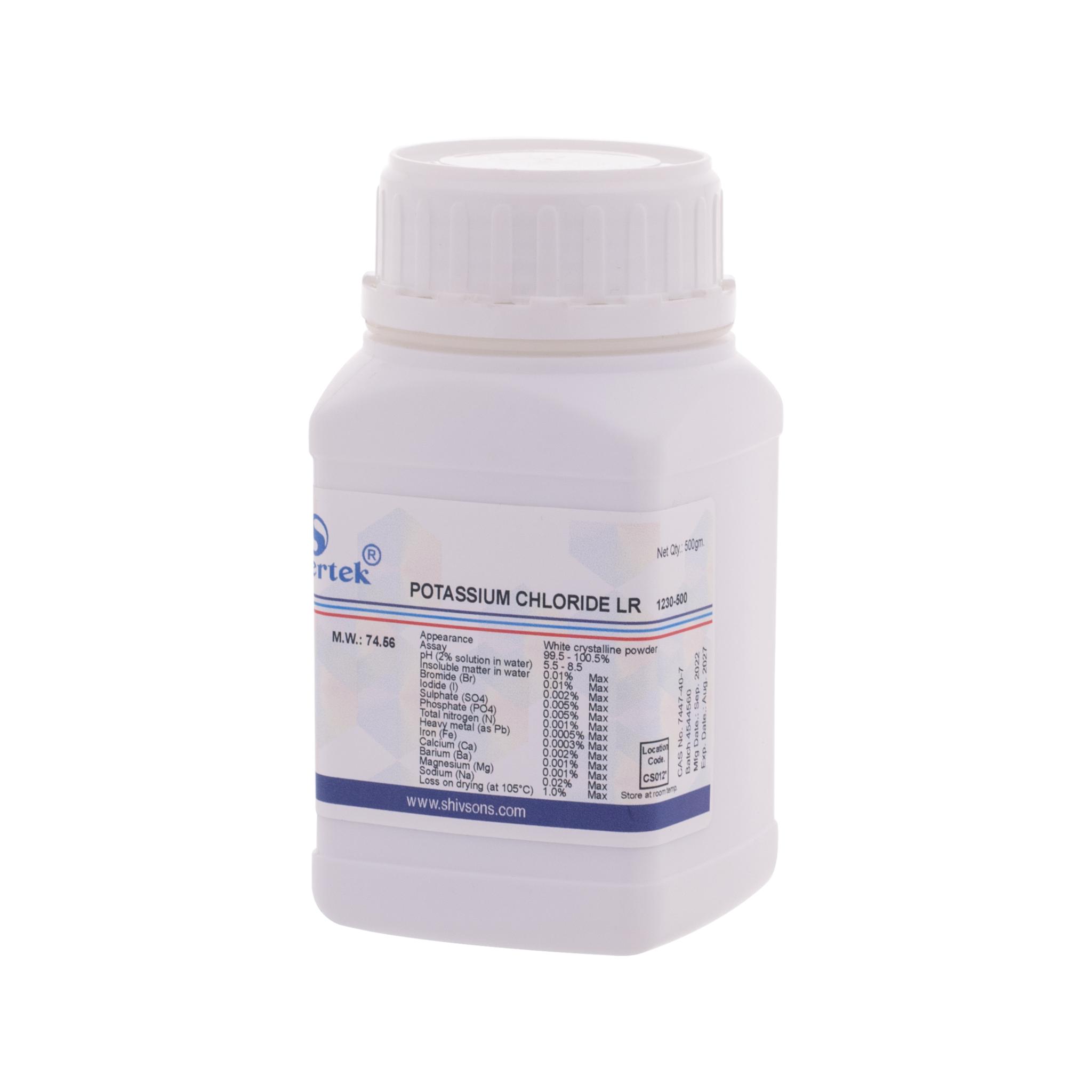 POTASSIUM CHLORIDE LR 500g