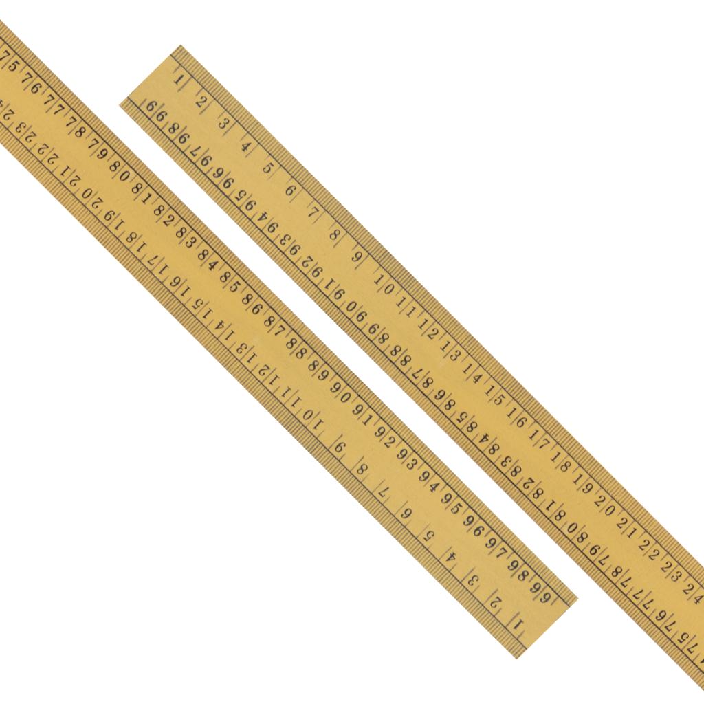HALF Metre Wooden Ruler CM BOTH SIDES